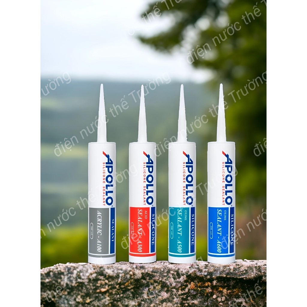 Keo silicone chất trám đa năng trên mọi vật liệu Apollo A100 A300 A500 ...
