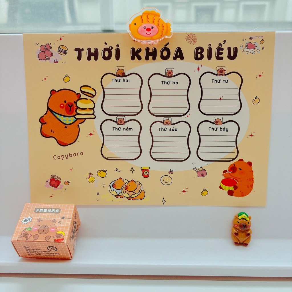 SET 3 THỜI KHOÁ BIỂU LOOPY, CAPYBARA, GẤU DÂU, SANRIO đáng yêu đủ mẫu ...