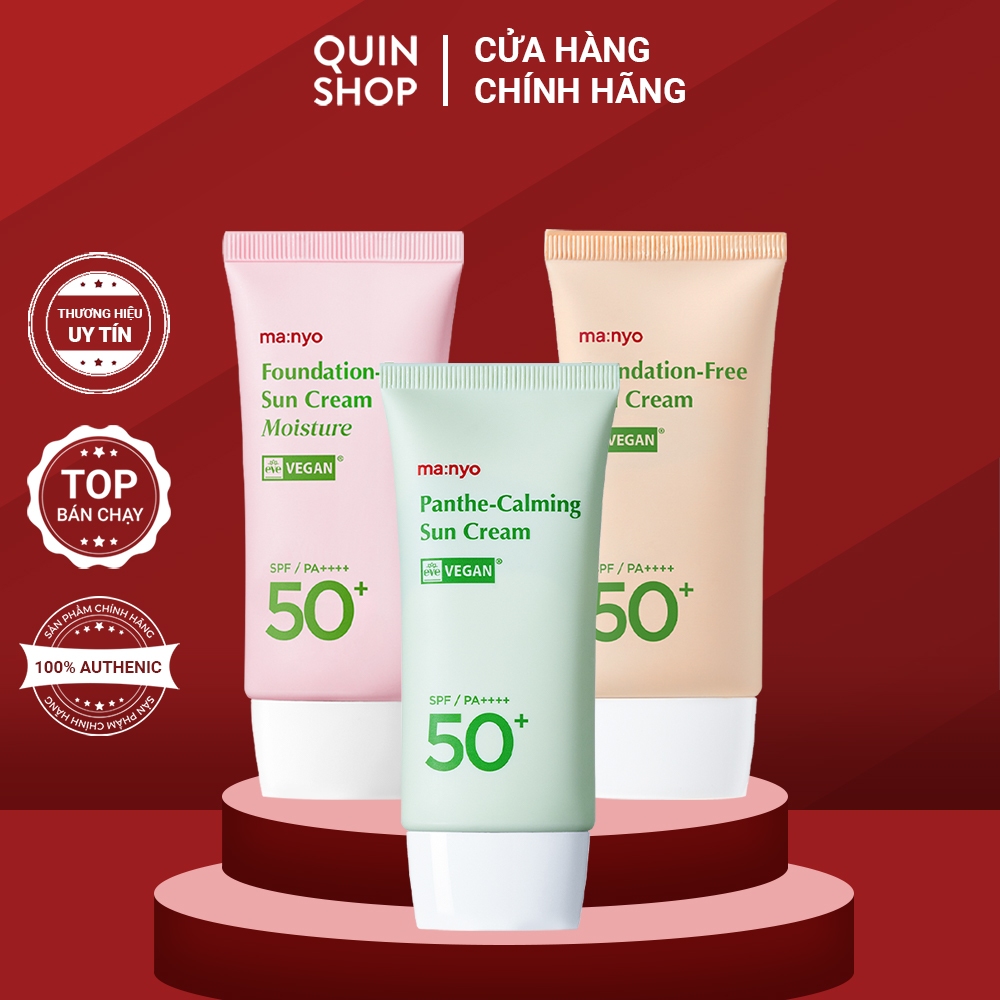 Kem Chống Nắng Nâng Tone Cho Da Mụn, Nhạy Cảm Ma:nyo Panthe-Calming, Foundation Free Sun Cream ...