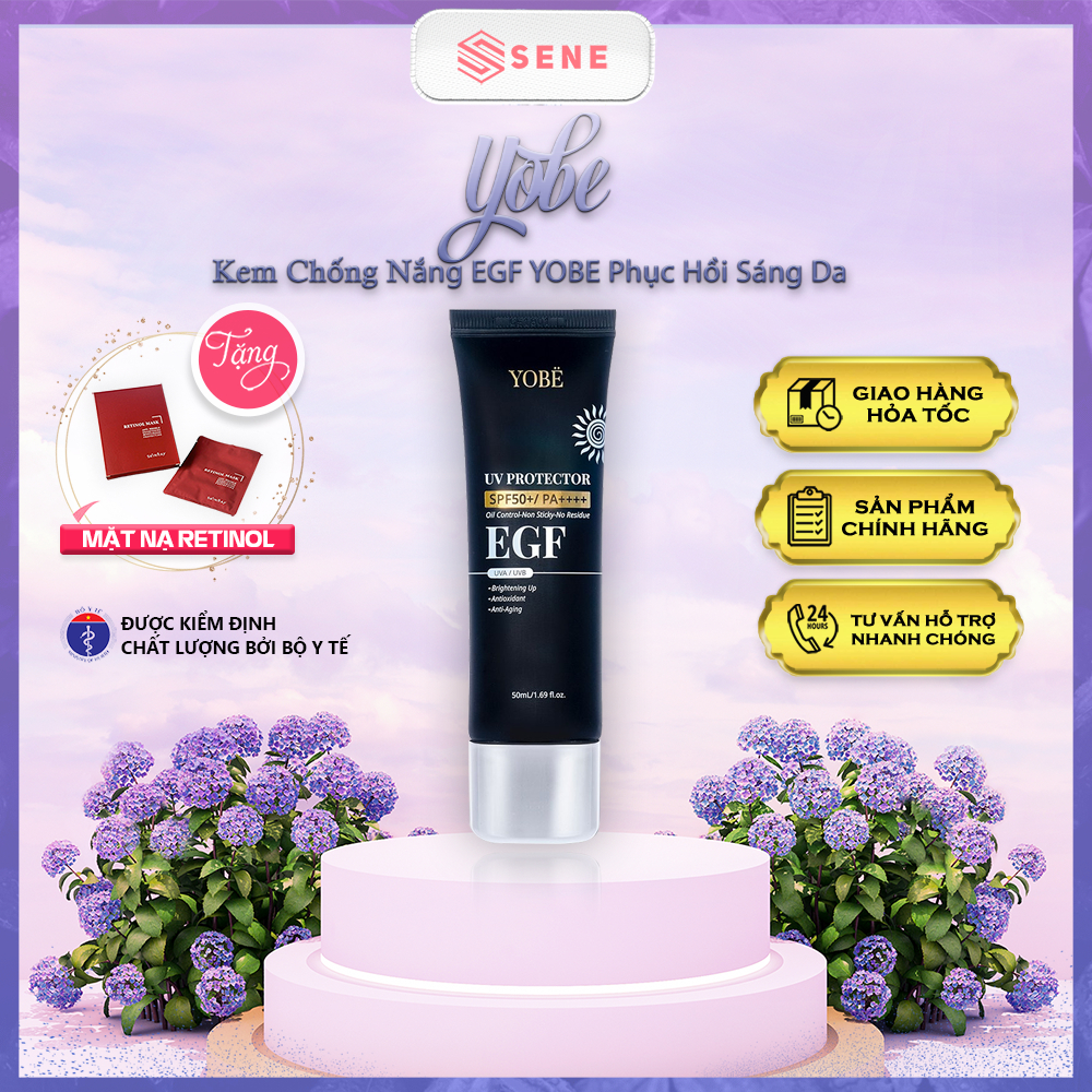 Kem Chống Nắng EGF Phục Hồi Căng Sáng Da YOBE 50mL - Yobe 365 - Sene ...