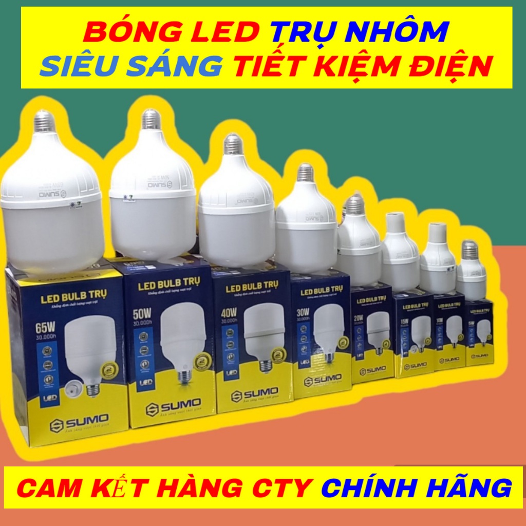 Bóng Led Trụ Nhôm ,siêu sáng tiết kiệm điện, đa dạng công suất 5w,10w ...