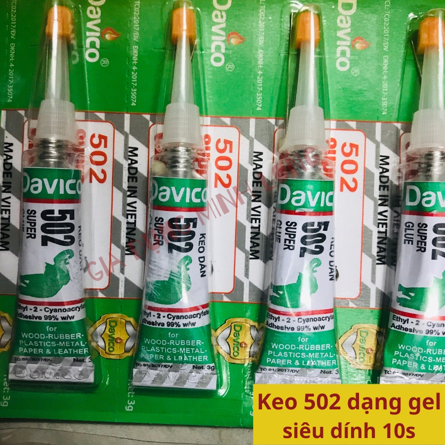 Keo 502 đa năng 20ml dạng gel siêu dính 10 giây, keo con voi tuýp gel Đại VIệt | Shopee Việt Nam