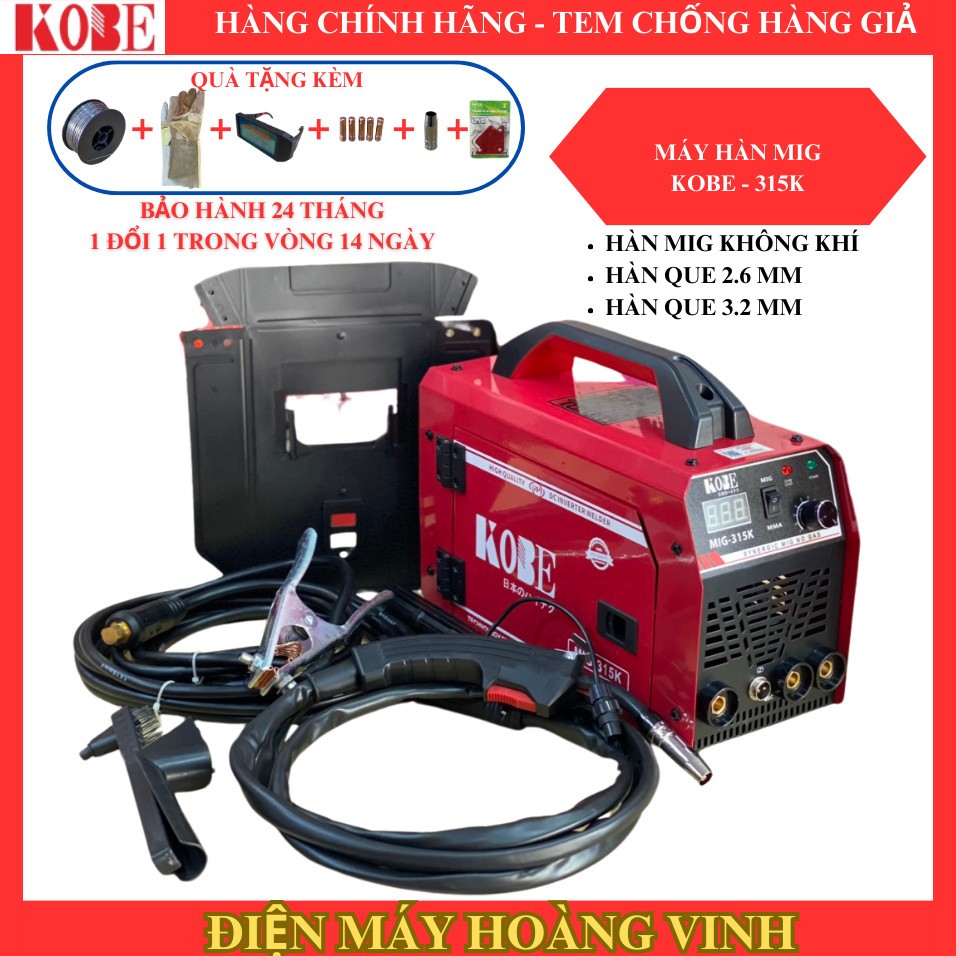 MÁY HÀN MIG KOBE 315K 2 CHỨC NĂNG QUE VÀ MIG XÀI GIA ĐÌNH VÀ THỢ ĐỜI ...