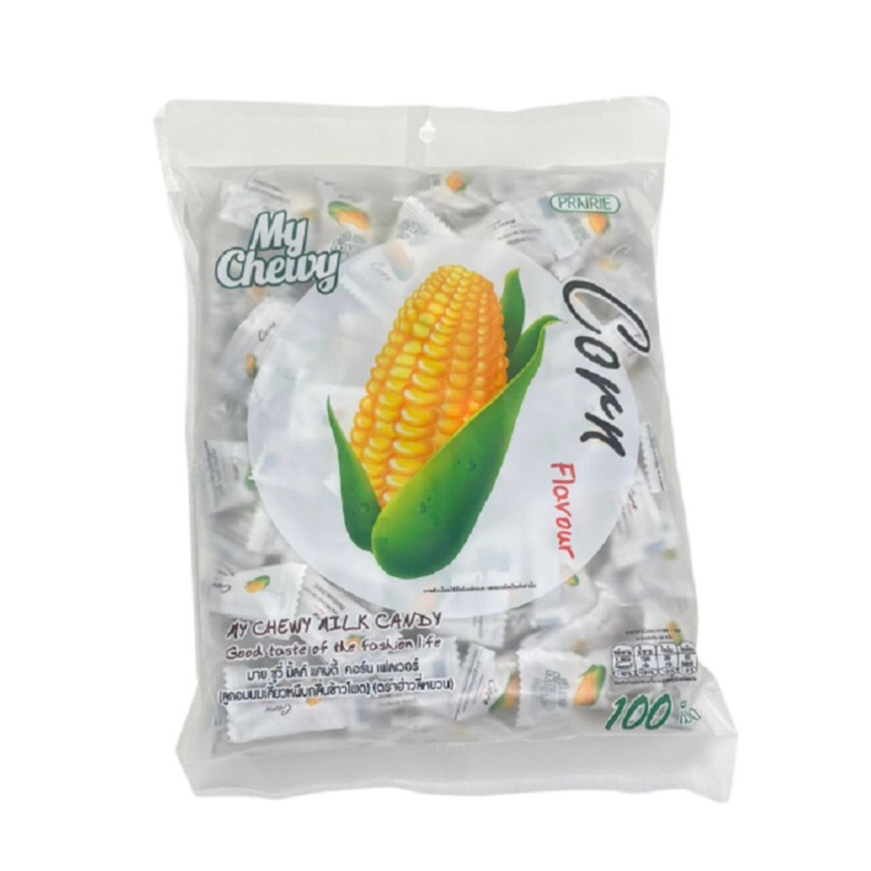 Kẹo Sữa My Chewy Vị Bắp/ vị táo/ vị chuối/ vị vải thiều gói 360g (100 ...