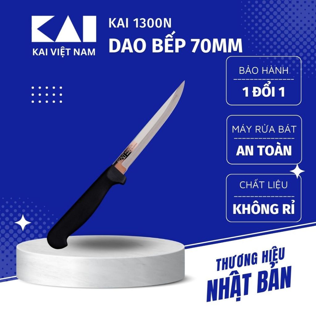 DAO BẾP NHẬT KAI 1300N SERIES UTILITY KNIFE DAO GỌT HOA QUẢ 1325N LƯỠI ...