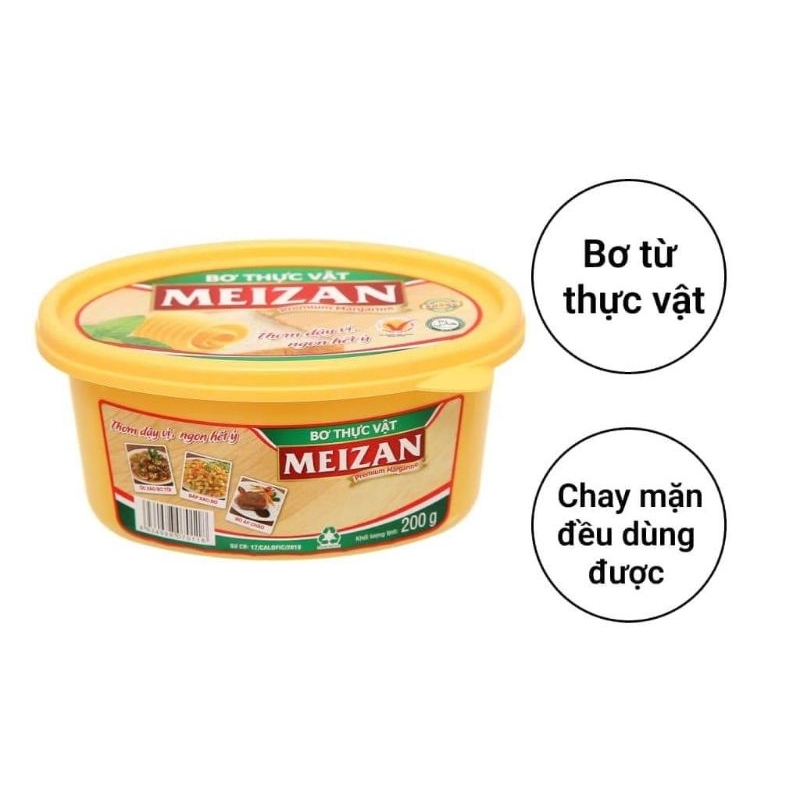 Bơ Thực vật Meizan( 1 hộp 200g) | Shopee Việt Nam