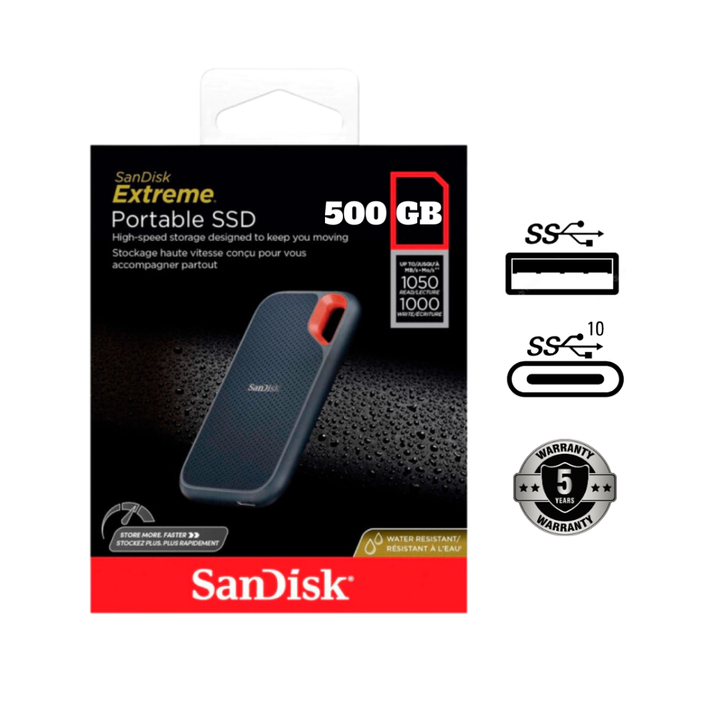 Ổ cứng di động SSD SanDisk Extreme E61 V2 Type C Gen 2 - 500GB 1TB 2TB ...