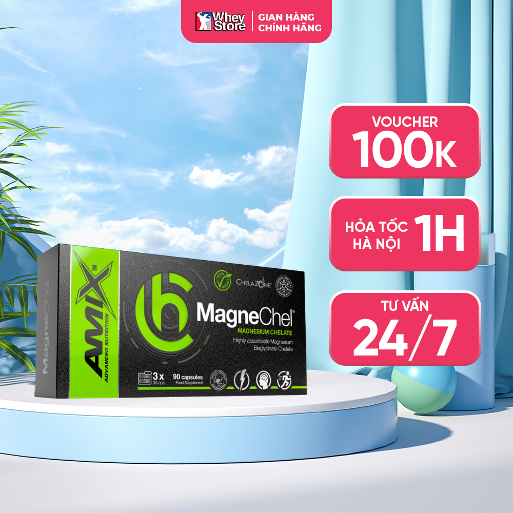 Viên Uống Tăng Cường Sức Khỏe Amix ChelaZone MagneChel 90 Viên Chính ...