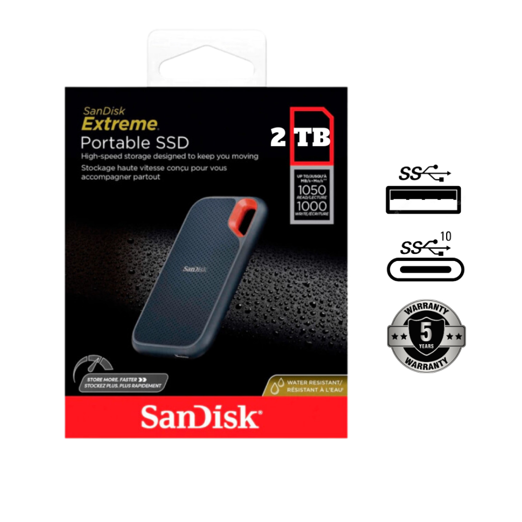 Ổ cứng di động External SSD SanDisk Extreme E61 V2 500GB / 1TB / 2TB USB Type C 3.2 Gen 2 CHÍNH ...