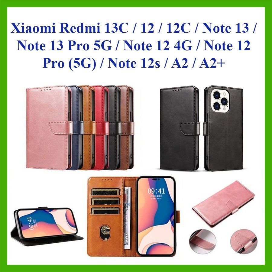 Bao da Xiaomi Redmi 13C, 12, 12C, Note 13, Note 13 Pro 5G, Note 12 4G ...