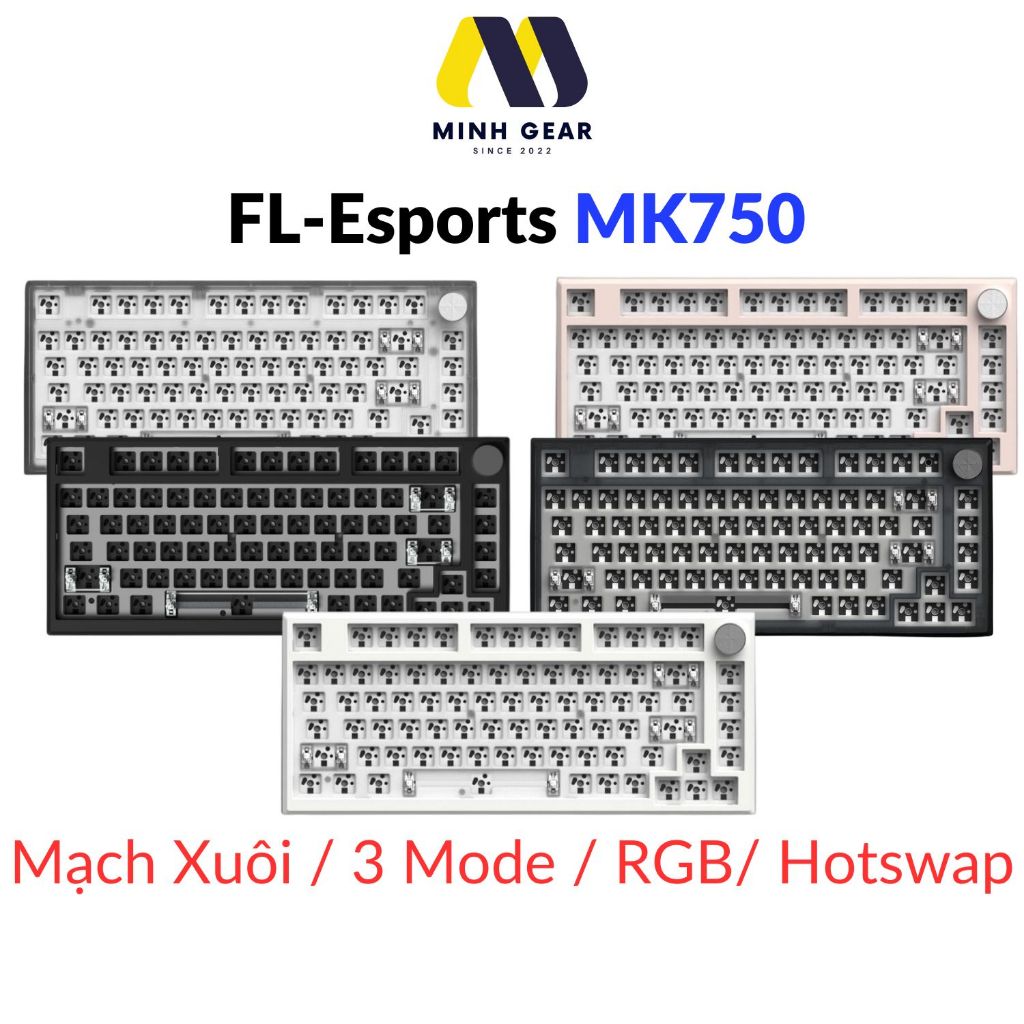 KIT bàn phím cơ FL-Esports MK750 - 3 Mode / Led RGB / Hotswap | Shopee ...