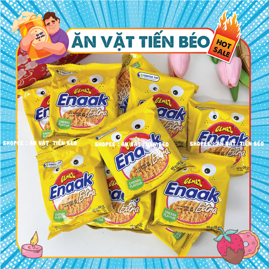 Snack mì trẻ em Enaak Indonesia vị gà truyền thống (gói 30g) | Shopee ...