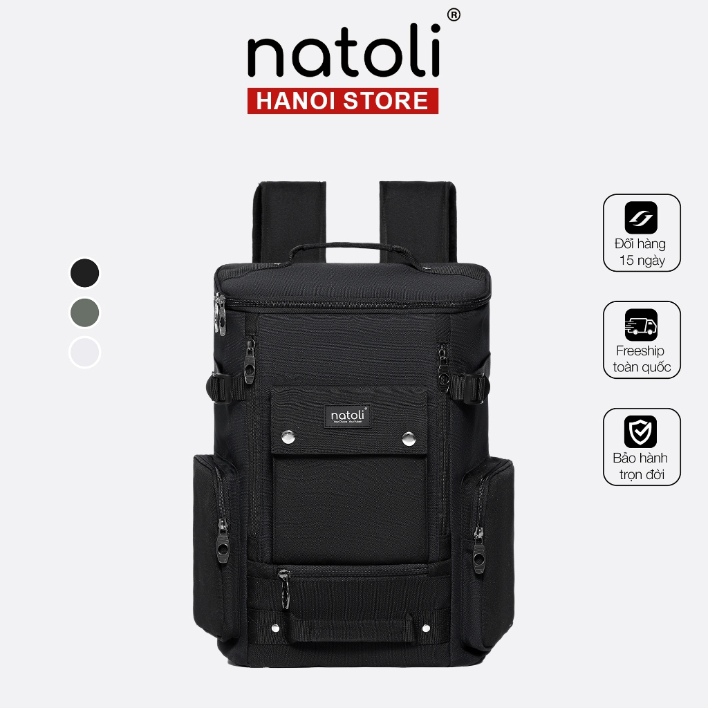 Balo Nam NATOLI Thời Trang Thể Thao Ngăn Đựng Rộng Rãi Chất Liệu Chống Nước - CORE BACKPACK B9 ...