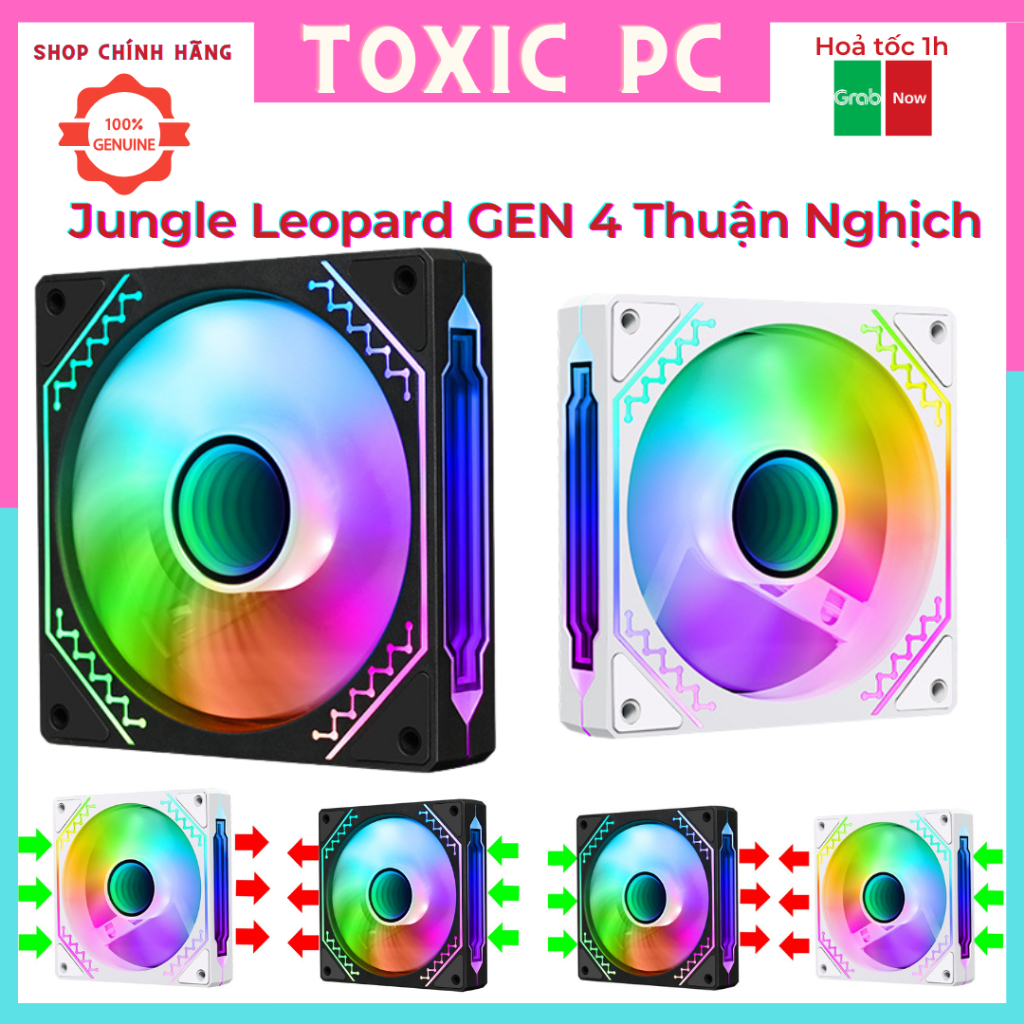 Quạt tản nhiệt, Fan Led ARGB vô cực Jungle Leopard GEN 4 Quạt CPU ...