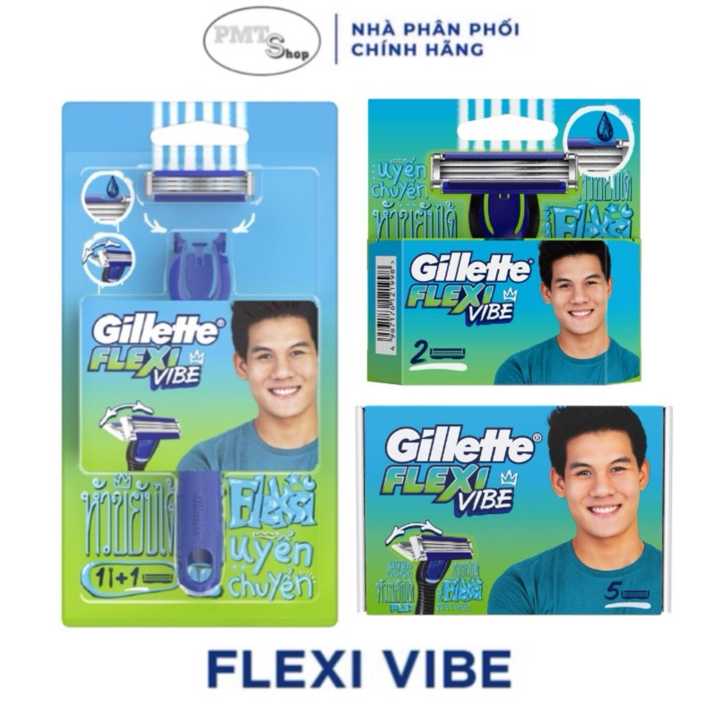 Dao Cạo Râu Gillette Flexi Vibe / Đầu Cạo Thay Thế 3 Lưỡi | Shopee Việt Nam