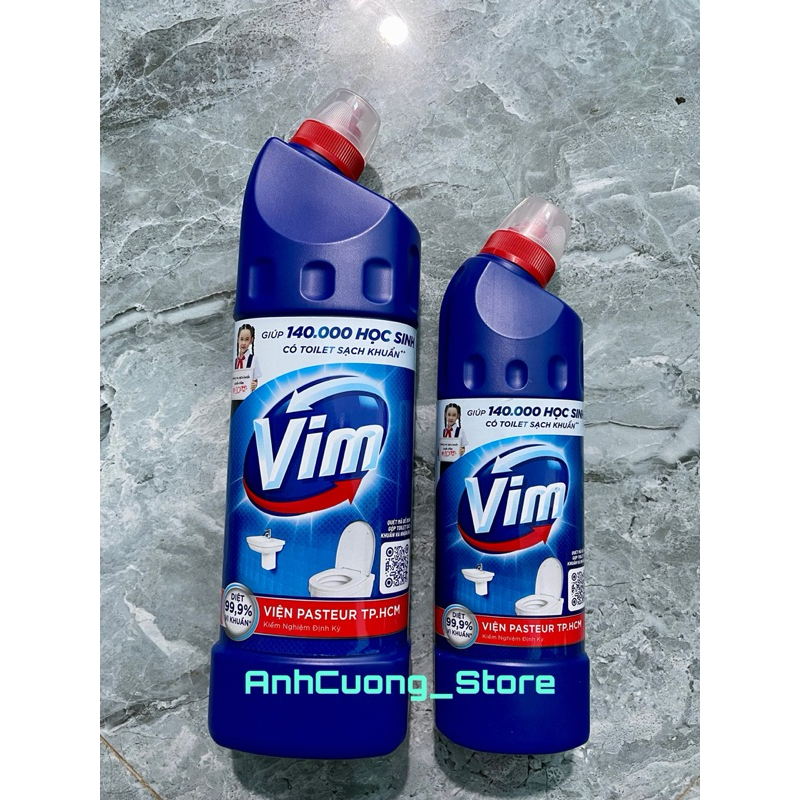 Nước tẩy rửa bồn cầu Vim diệt khuẩn chai 500ml và 880ml- | Shopee Việt Nam