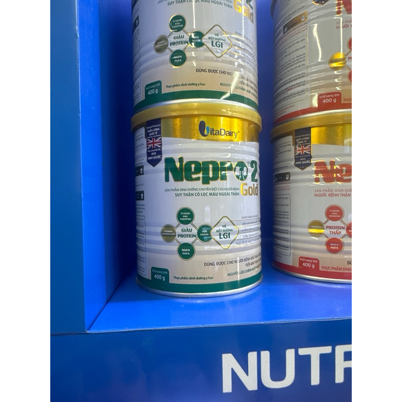 Sữa Nepro gold 2 cho người bệnh thận lon 400g ( datet7/24) | Shopee ...