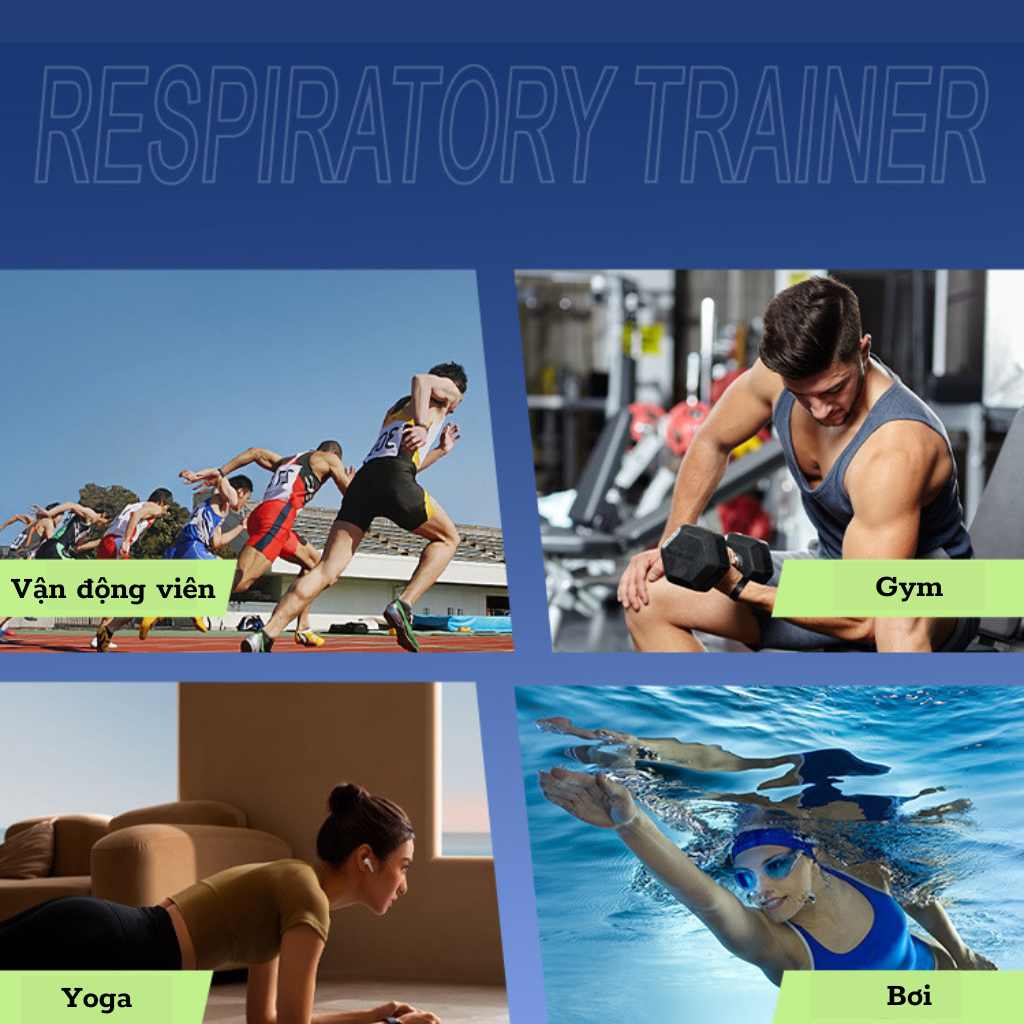 Lungflexer, dụng cụ thiết bị máy tập phổi, luyện thở, thiết bị thể dục ...