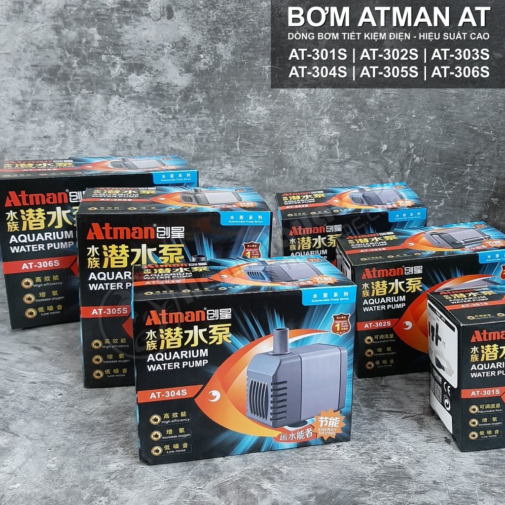 Bơm ATMAN AT-301S | 302S | 303S | 304S | 305S | 306S - Dòng bơm thế hệ ...