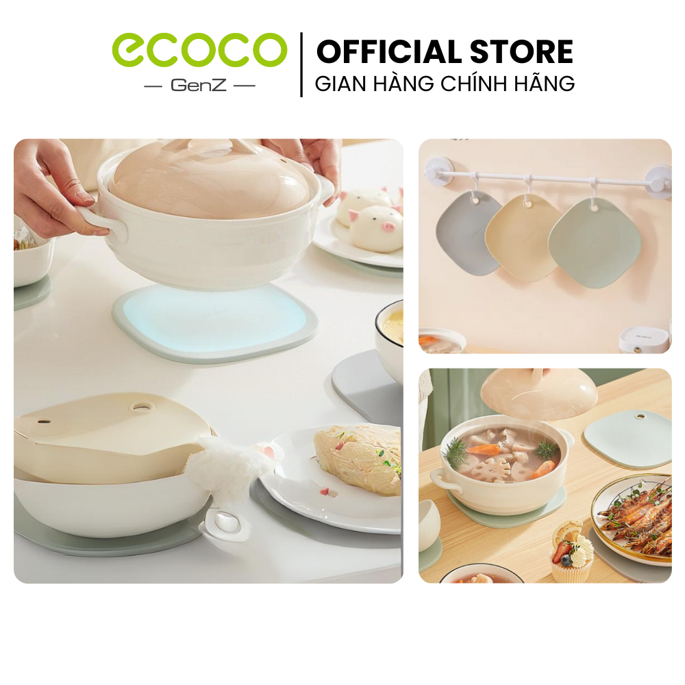 Miếng lót nồi silicon ECOCO cách nhiệt đa năng,chịu nhiệt lên đến 240 ...