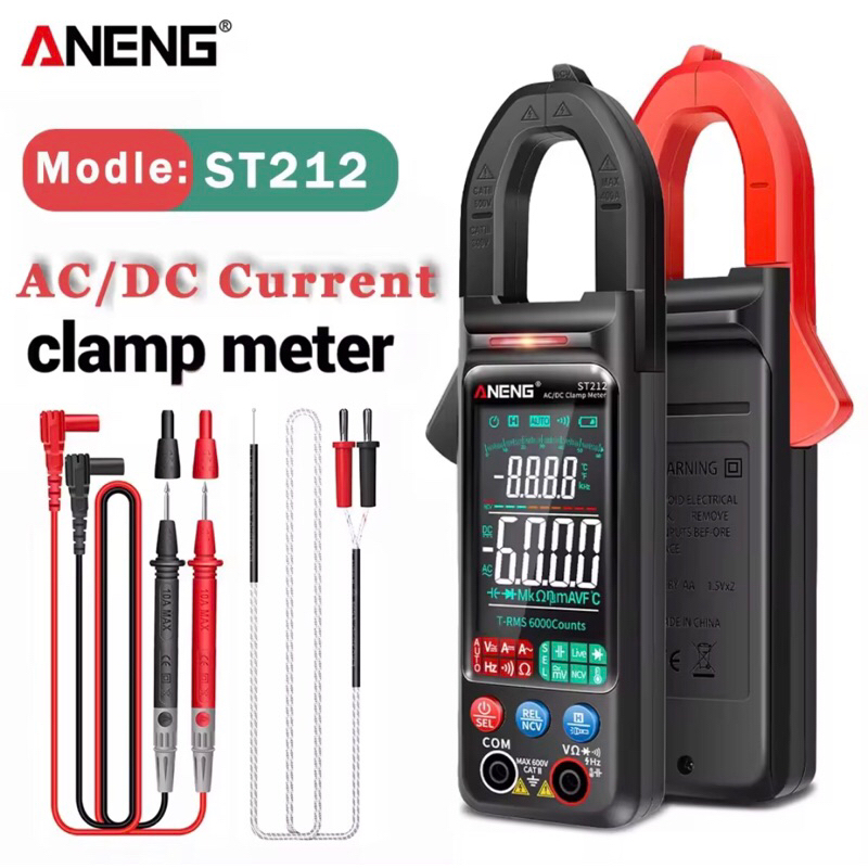 Kẹp dòng DC / AC Aneng ST212 / ST213 Đồng hồ đo kỹ thuật số đếm Đồng hồ ...