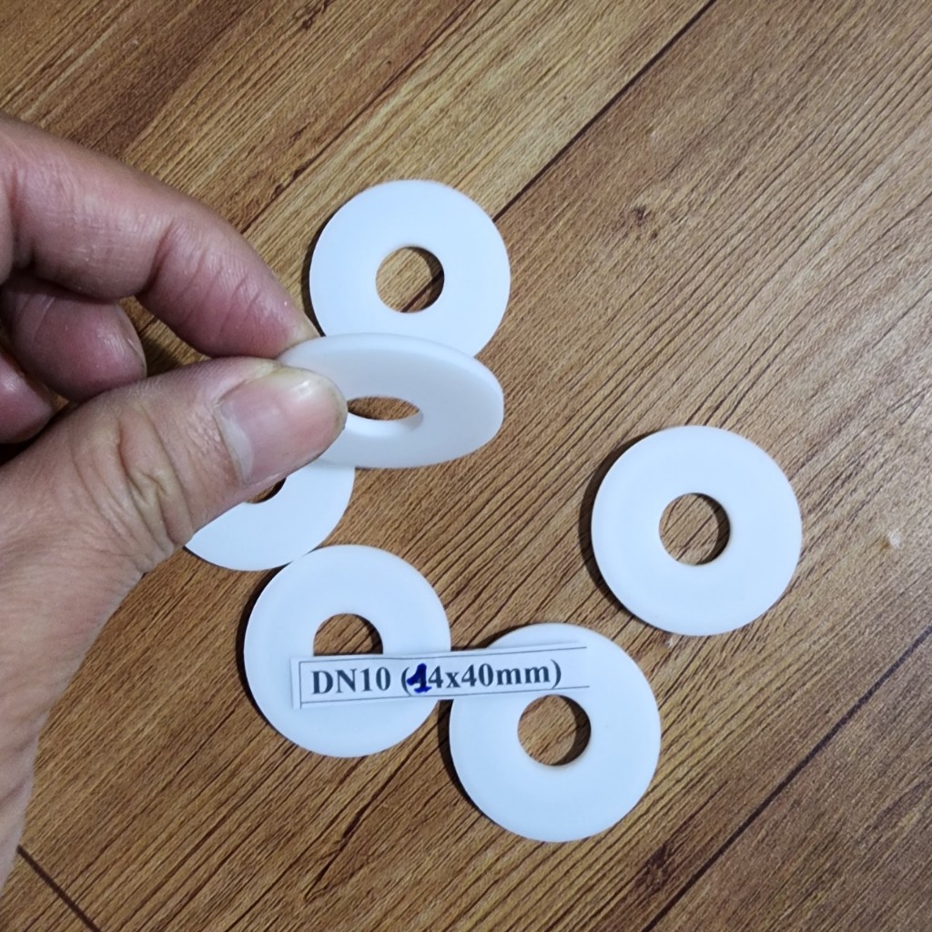 Gioăng Teflon ron PTFE dày 3mm DN10 DN15 DN20 DN25 DN32 DN40 DN50 DN65 ...