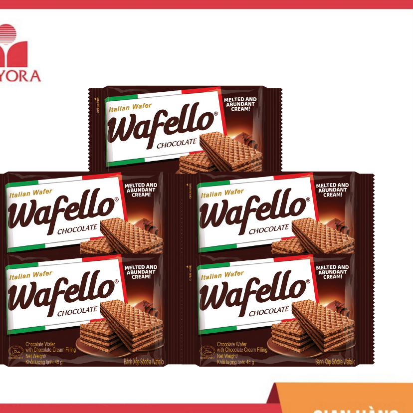 BÁNH XỐP WAFELLO CHOCOLATE 48G | Shopee Việt Nam