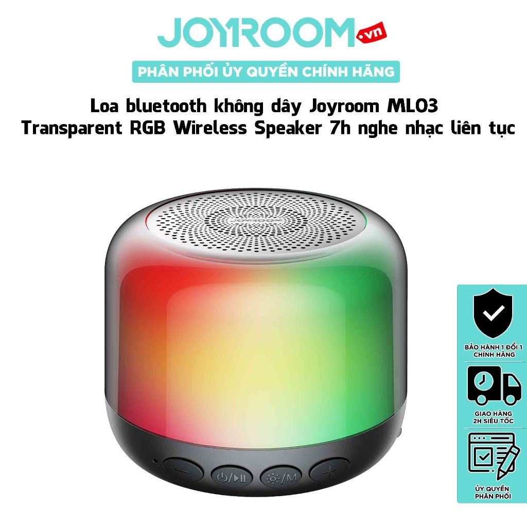 Loa không dây Joyroom ML03 Transparent RGB Wireless Speaker | Shopee ...