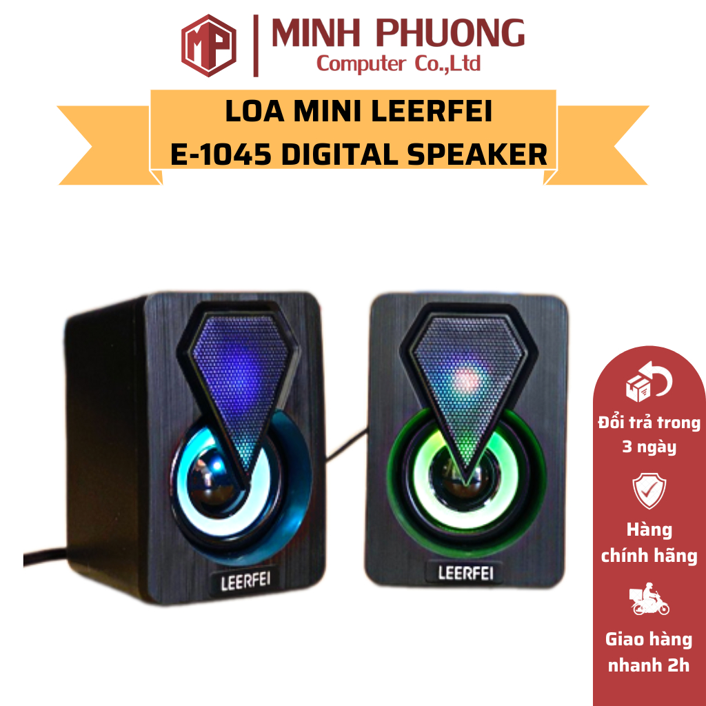Loa Máy Tính LEERFEI E-1046 Loa Mini Digital Speaker | Shopee Việt Nam