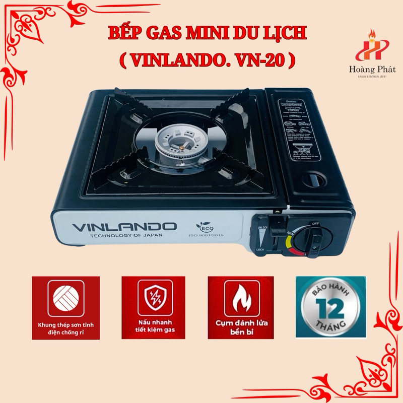 Bếp gas mini du lịch [VINLANDO VN20] giao màu ngẫu nhiên | Shopee Việt Nam