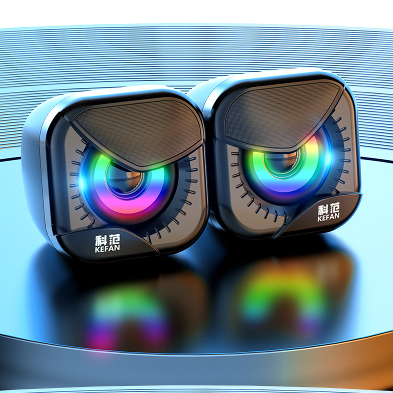 Loa máy tính để bàn mini 2024 có mắt led cực chất. Bộ loa pc gaming có ...