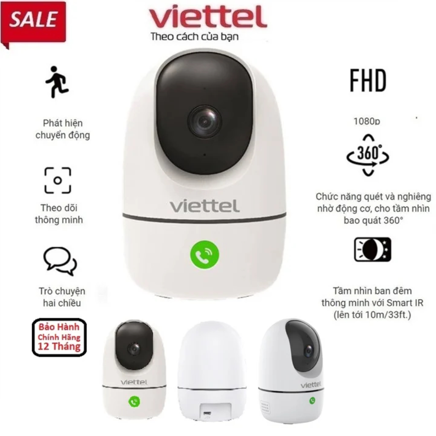 Camera Wifi Viettel HC23/HC3 Giá Rẻ. Cam JF-TECH 6MP/4MP/3MP, Camera ...