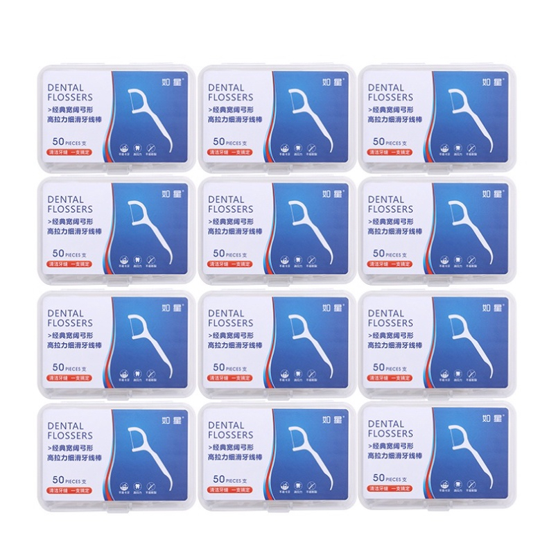 Combo 12 Hộp Tăm Chỉ Nha Khoa.1 hộp 50 Cây Dental Flossers tăm chỉ vệ ...
