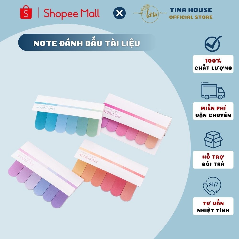 Giấy Note Phân Trang Giấy Nhớ Đánh Dấu Trang 120 Tờ Cỡ 65*18mm Giấy ...