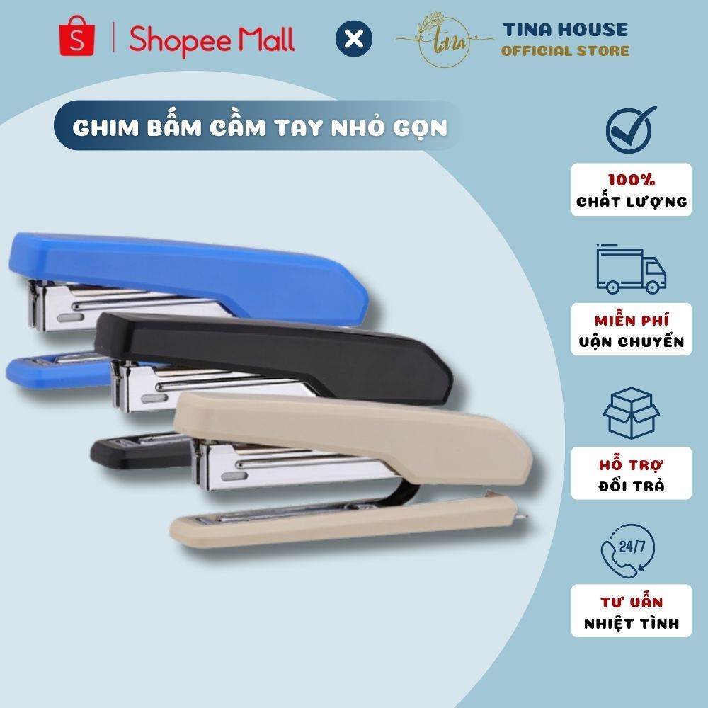 Dập Ghim Ghim Bấm Mini Loại PLUS Đạn Ghim Tặng Kèm Đinh Ghim Số 10 ...