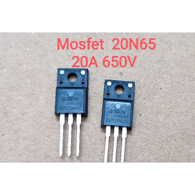 Mosfet 20N65 20A / 650V TO-220F chính hãng Sò công suất 20N65 N-CHANNEL POWER MOSFET thay thế ...