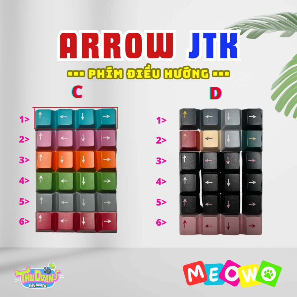 Keycap JTK | Bán Lẻ | Arrow - Cụm Phím Điều Hướng JTK | Hàng Chính Hãng ...