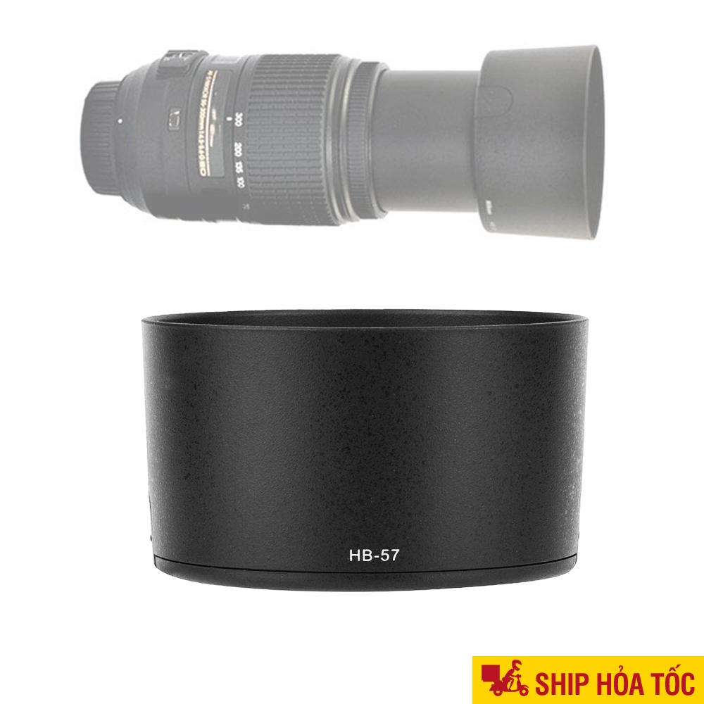 Lens hood Nikon HB-57 cho Ống kính Nikon DX 55-300mm f/4.5-5.6G Loa che nắng HB 57 | Shopee Việt Nam