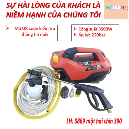 MÁY XỊT RỬA XE ROMANO 3500W CÓ CHỈNH ÁP HÀNGTHÁI LAN | Shopee Việt Nam