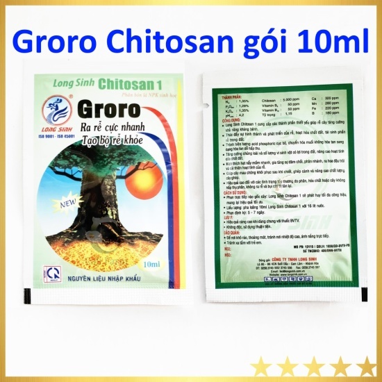 Ra rễ cực mạnh Groro Chitosan (gói 10ml) | Shopee Việt Nam