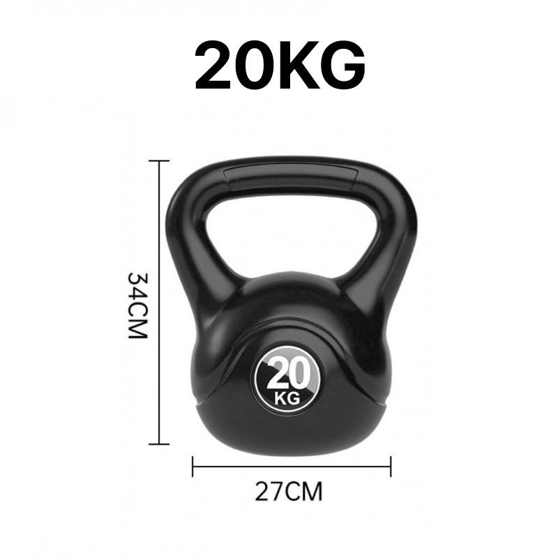 Tạ ấm, tạ chuông, tạ bình vôi bê tông bọc nhựa 14kg-16kg-18kg-20kg ...