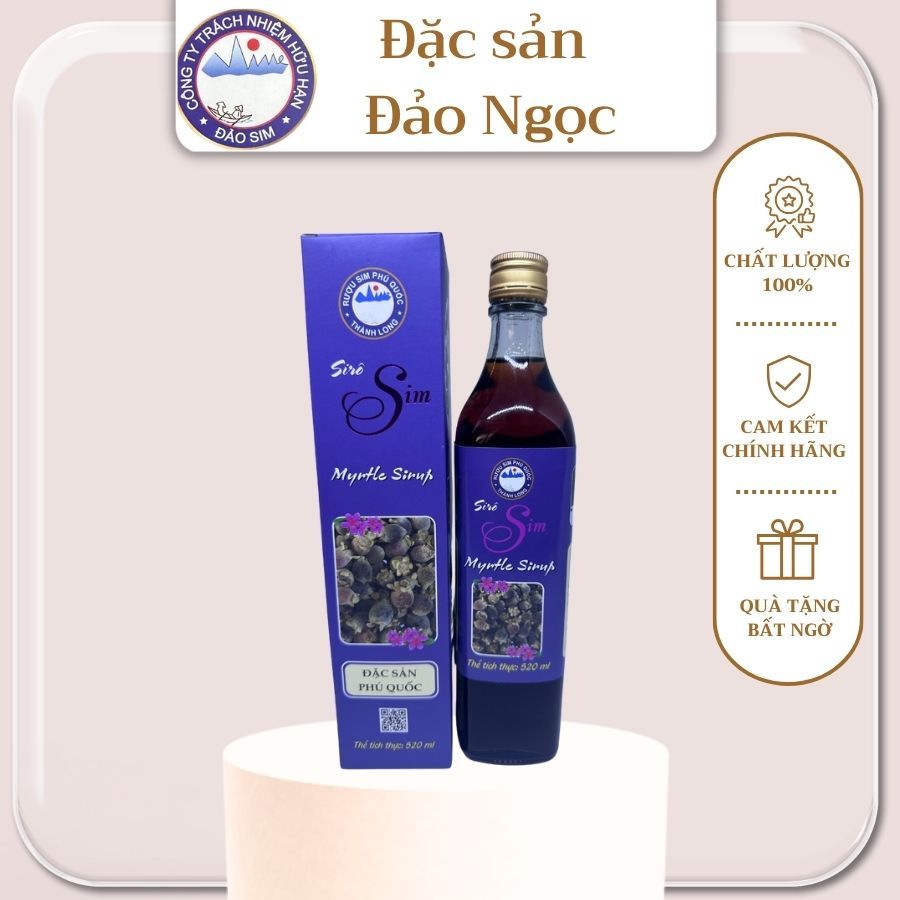 Siro Sim Đặc Sản Đảo Ngọc, Chai Thuỷ Tinh 520ml Đặc Sản Phú Quốc ...