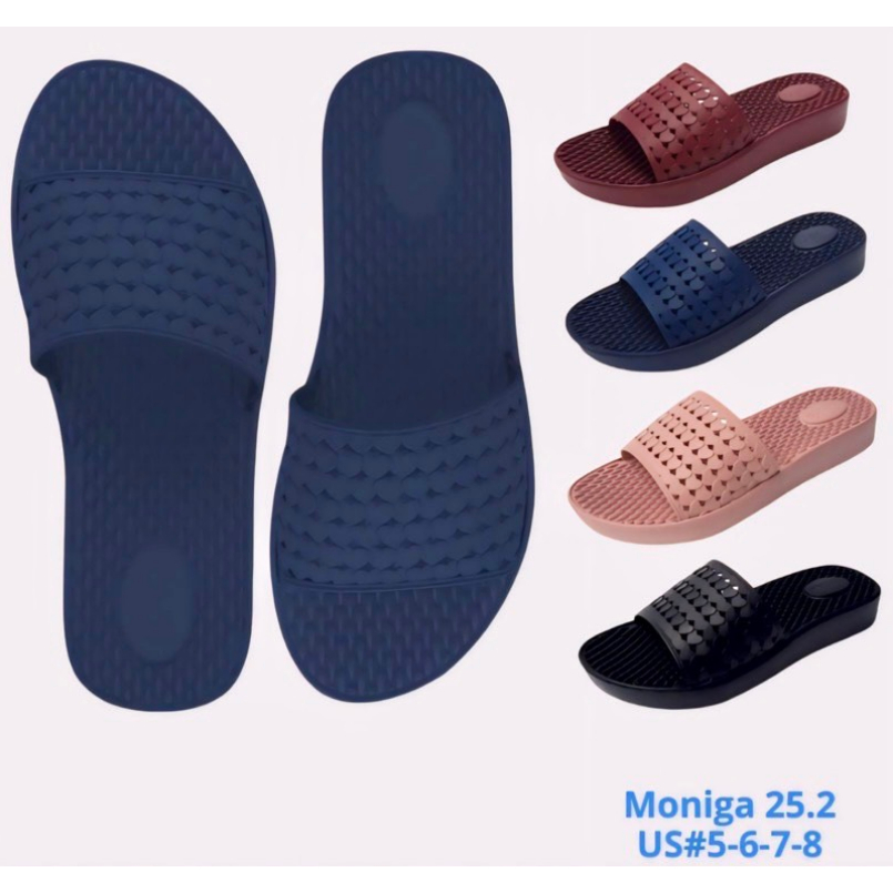 Dép Thái Lan Nữ Quai Ngang Trái Tim Monobo Moniga 25.2 Cao Su Hạt ...