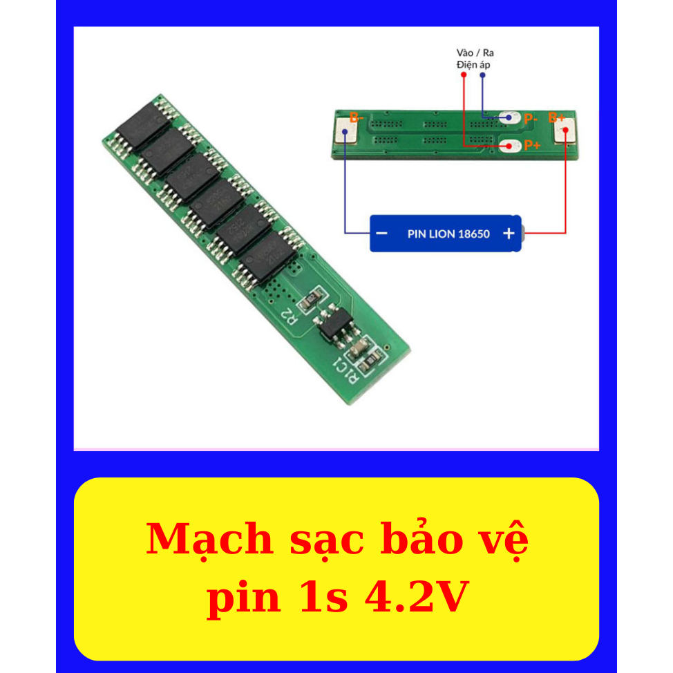Mạch bảo vệ pin 1S - Mạch Bảo Vệ Pin 18650 1S 15a | Shopee Việt Nam