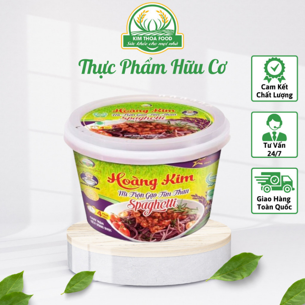 1 Thùng/12 tô Mì Trộn Gạo Tím Than Spaghetti Hoàng Kim Cung Cấp Năng ...