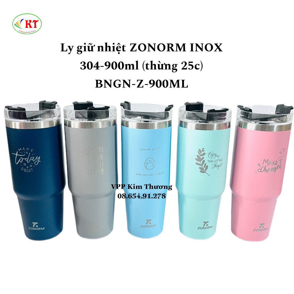 Ly giữ nhiệt (ZONORM) INOX 304 - 900ml | Shopee Việt Nam
