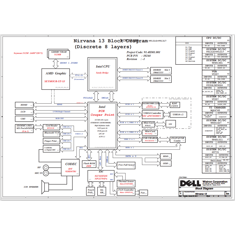 Sơ đồ (Schematic) DELL Vostro 3350 10244 | Shopee Việt Nam
