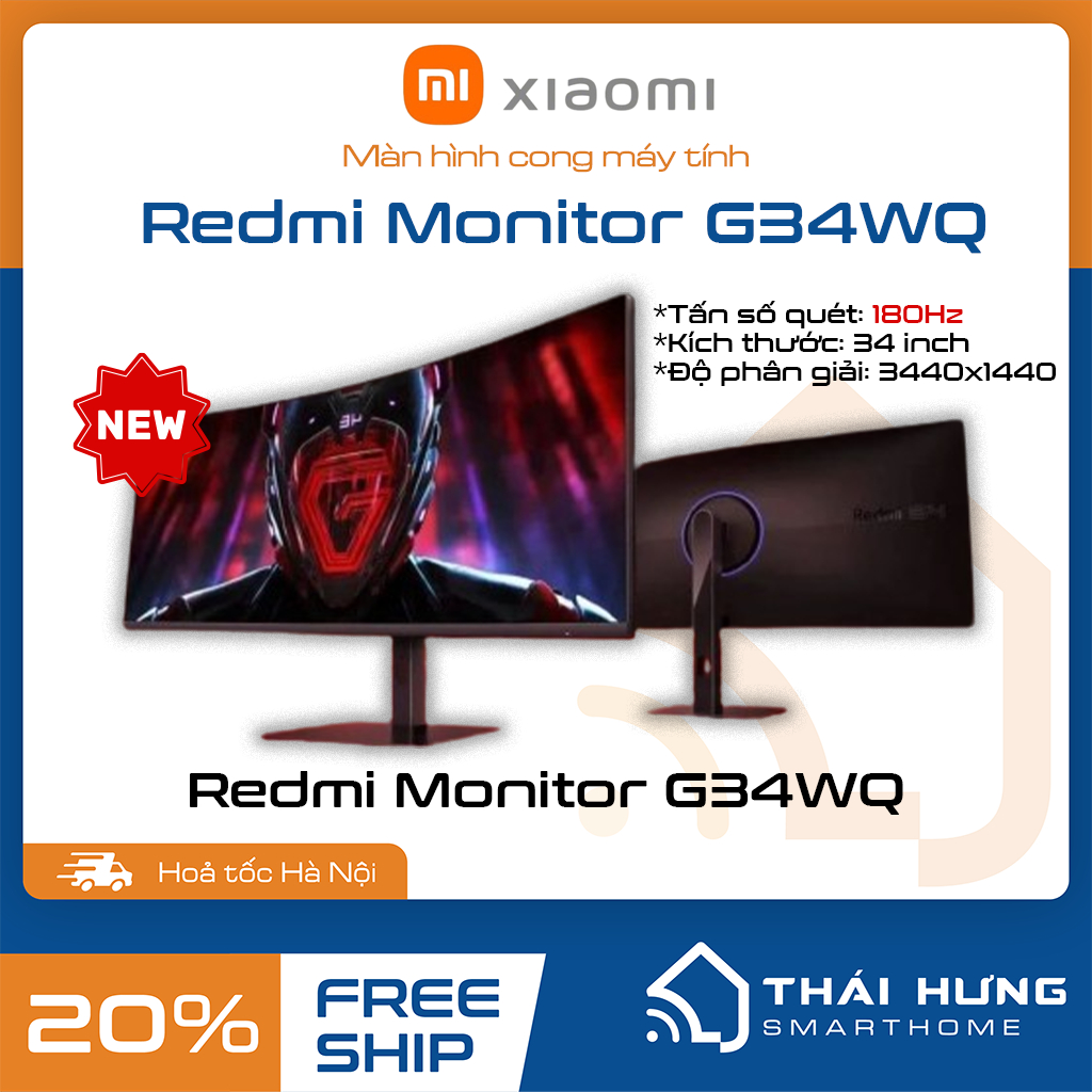 [Hỏa tốc HN] Màn Hình Cong Redmi 34 /30 Inch, 21:9, 144Hz/180Hz/200hz ...