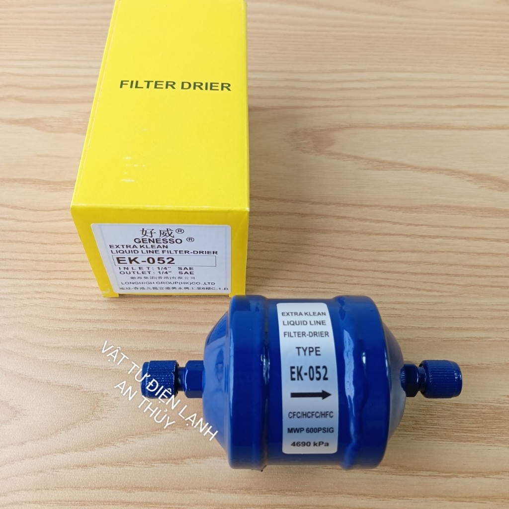 Phin lọc gas kho lạnh Genesso phi 6 EK - 052 / Phin lọc ẩm kho lạnh ...