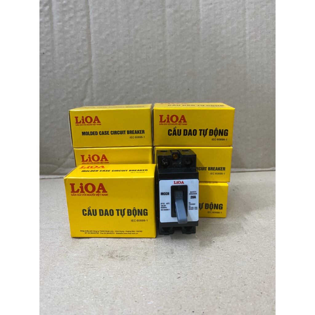 Át Aptomat LIOA - Cầu dao tự động 20A, 30A có bán kèm theo vỏ Aptomat ...